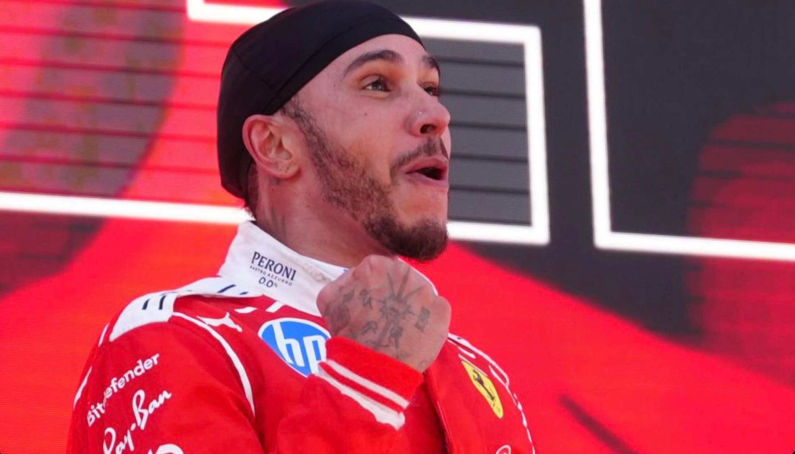 Lewis Hamilton Delivers Emotional Tribute After First Ferrari Grand ...